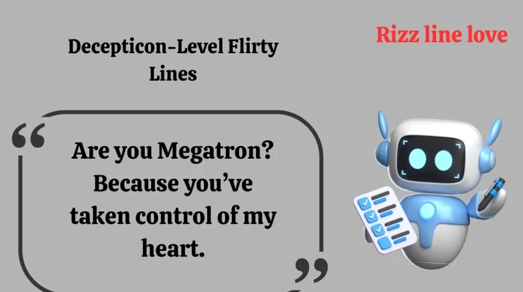 💥 161+ Transformers Rizz Lines (2025) 🚗🤖 | Autobots-Approved Flirting ...
